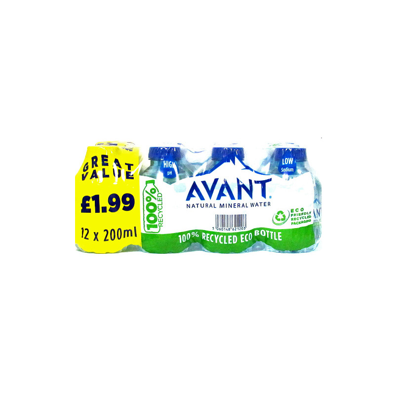 Avant Mineral Water 12 x200mL PM £1.99 | Sids Shop